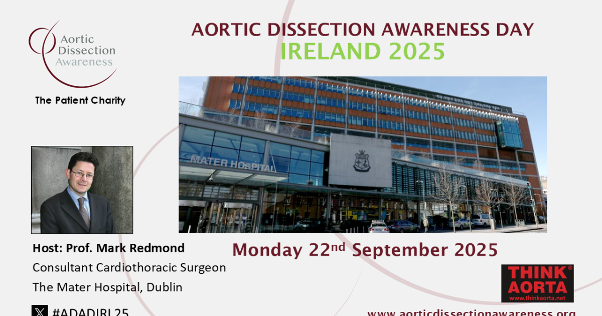 Aortic Dissection Awareness Day Ireland